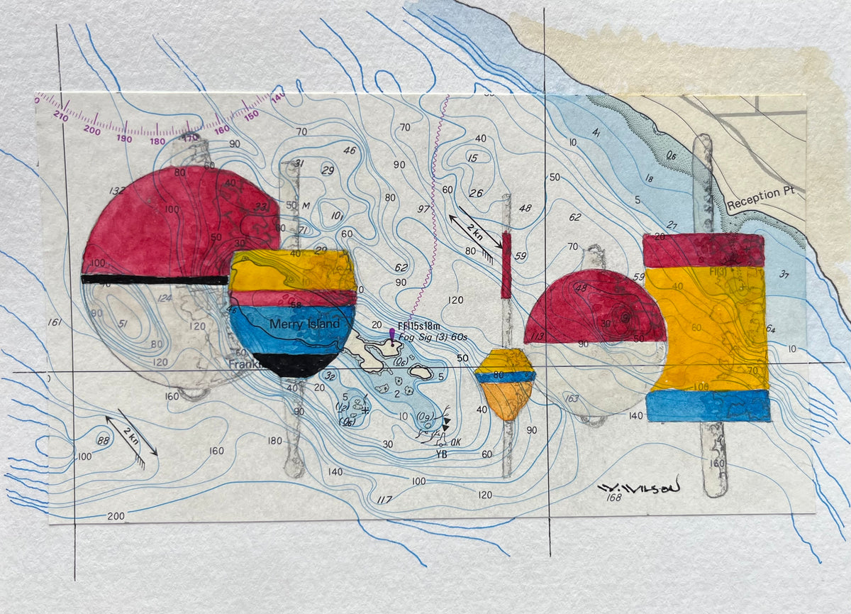 Navigation Chart Art - MERRY ISLAND, BC – WayneWilsonArt